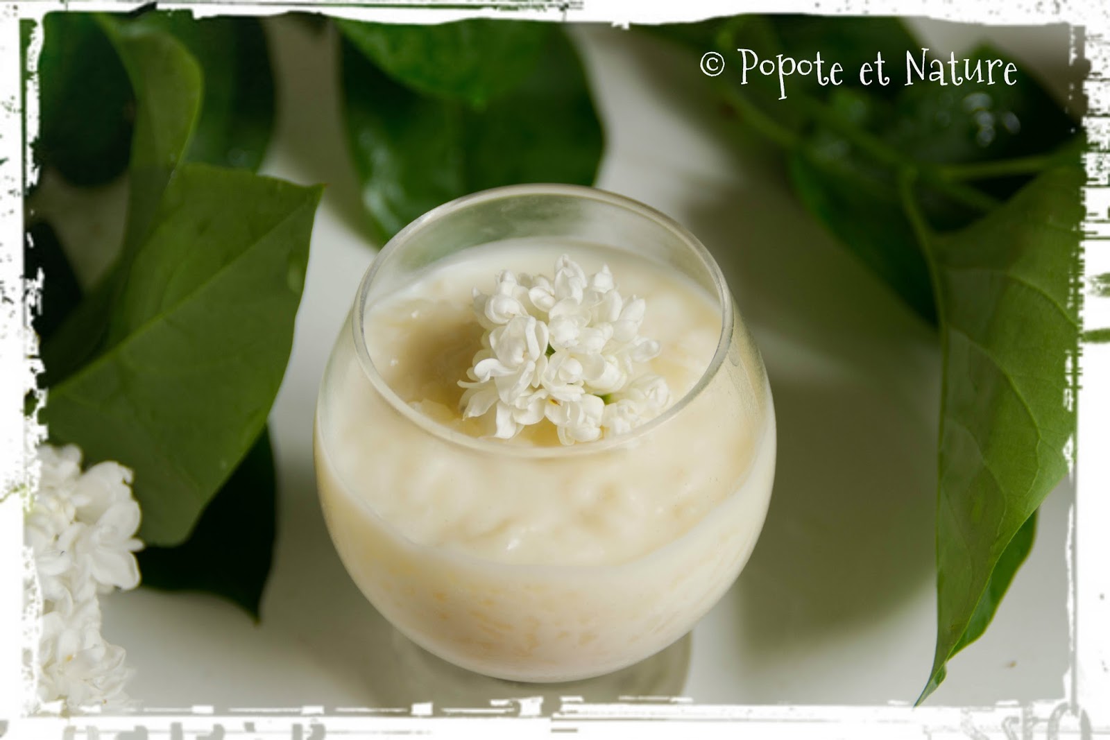 Popote et Nature: Un riz au lait original parfumé aux fleurs du jardin