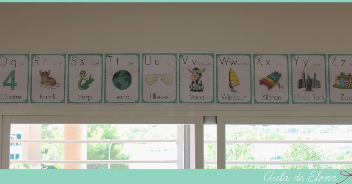 Abecedario para la pared del aula - Aula de Elena