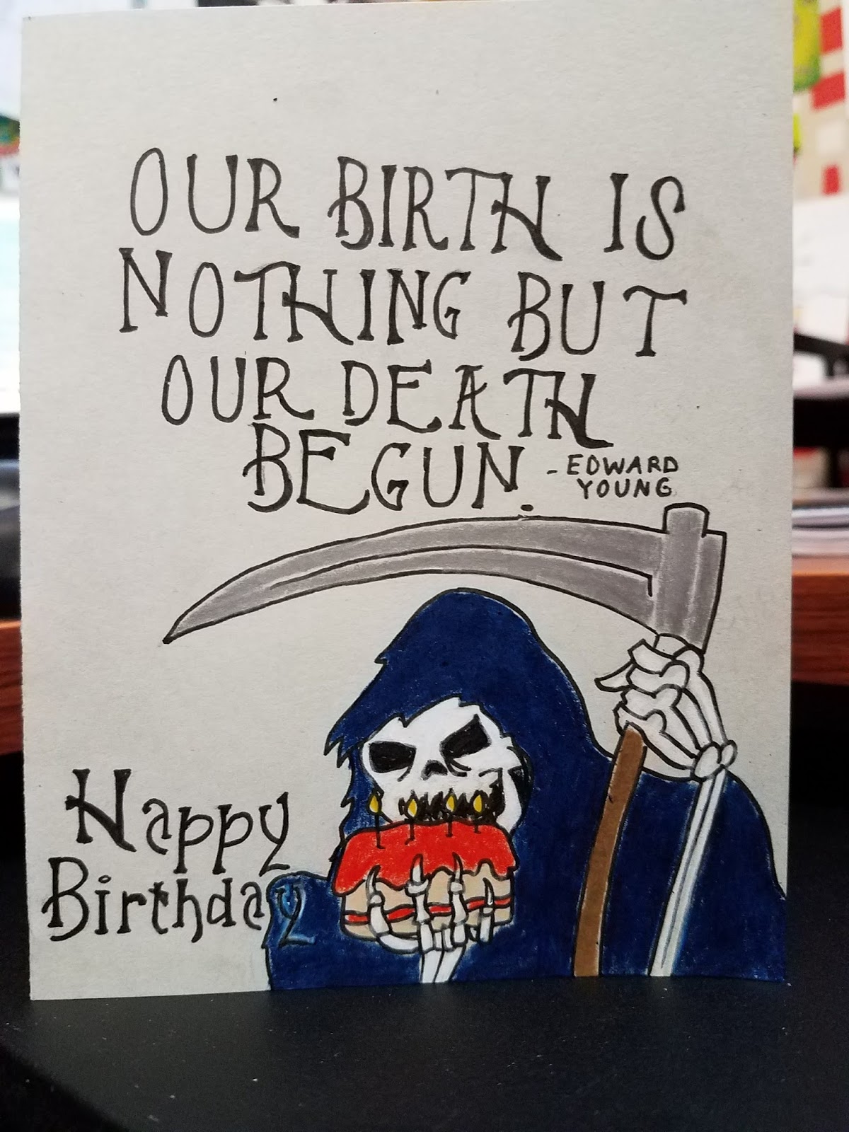 Debbie Dots Greeting Card Blog: Grim Reaper Birthday