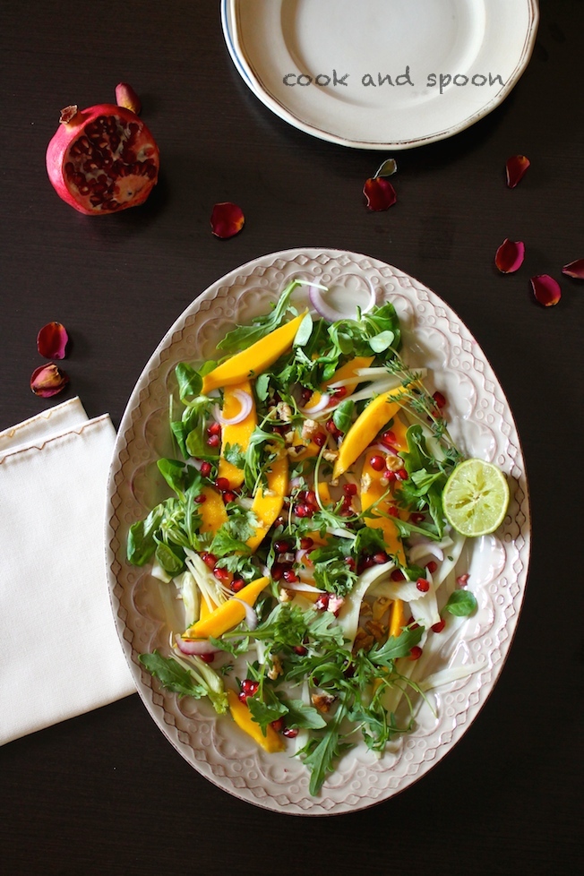 Cook & Spoon: ENSALADA DE HINOJO, MANGO Y NUECES