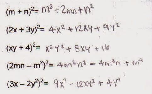 Productos Notables ~ Ejemplos y Ejercicios