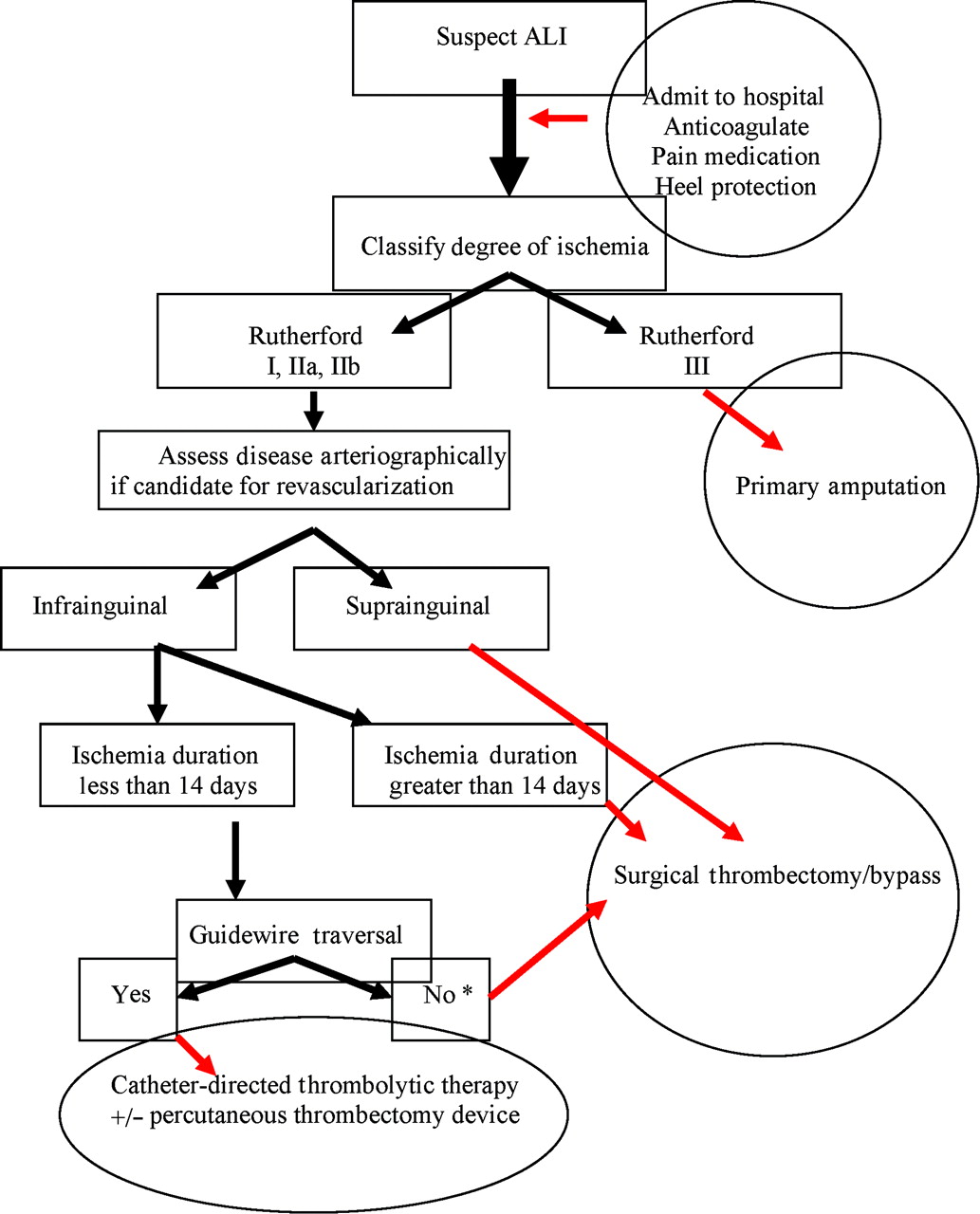 Vascular Mind : ALGORITHM FOR MANAGEMENT OF ACUTE LOWER LIMB ISCHEMIA ...