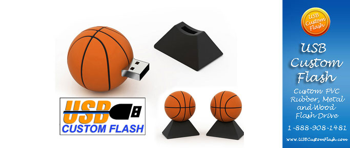 USB Custom Flash PVC Flash Drive Design Workshop: Basketball custom USB ...