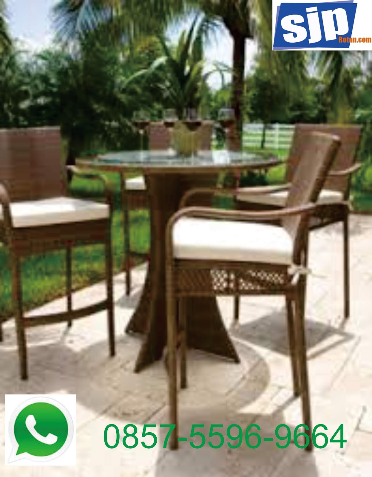 0857-5596-9664, kursi makan dari rotan sintetis,jual kursi makan rotan ...