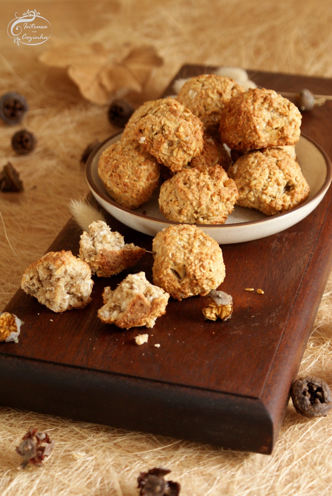 Bolinhos de Coco, Maçã e Aveia {Coconut, Apple and Oatmeal Cookies ...