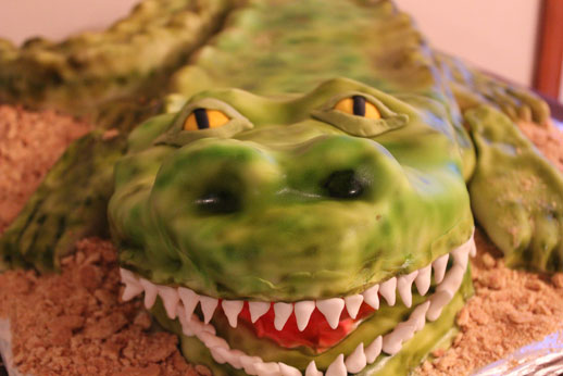 Cake It From Me: Gator Cake for a Swamp People party