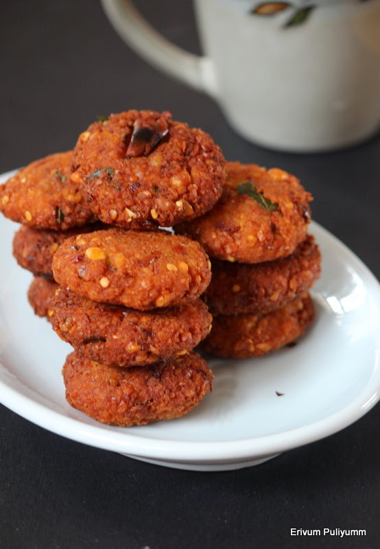 Erivum Puliyum: Parippu Vada (Masala Vadai)