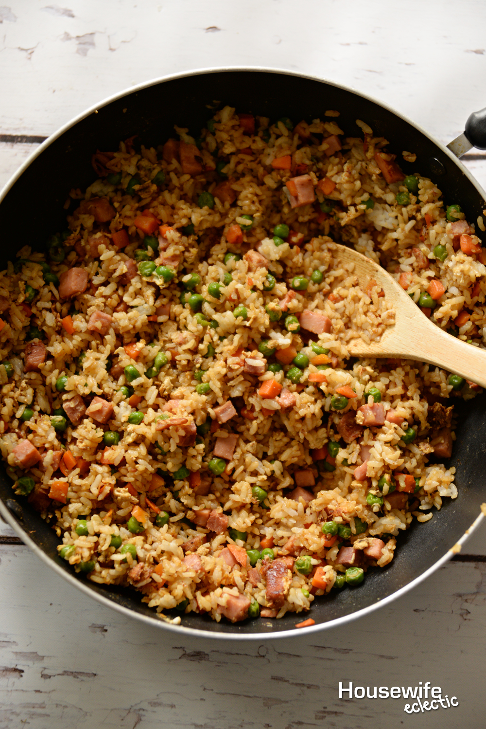 Gluten Free Ham Fried Rice - Housewife Eclectic