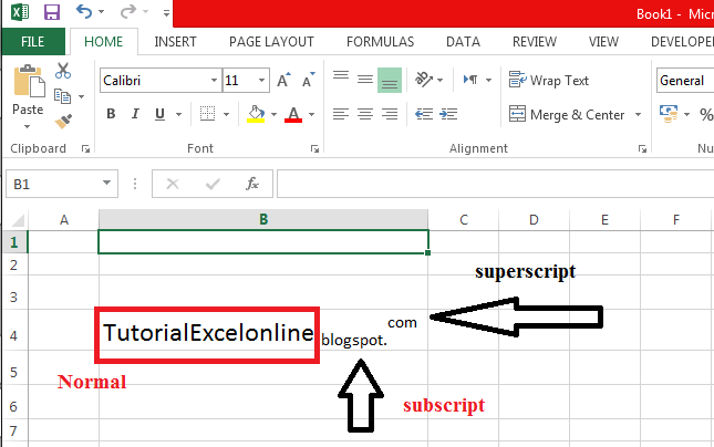Cara Membuat Posisi Teks Ke Bawah atau Ke Atas Lebih Kecil dari Normal ...