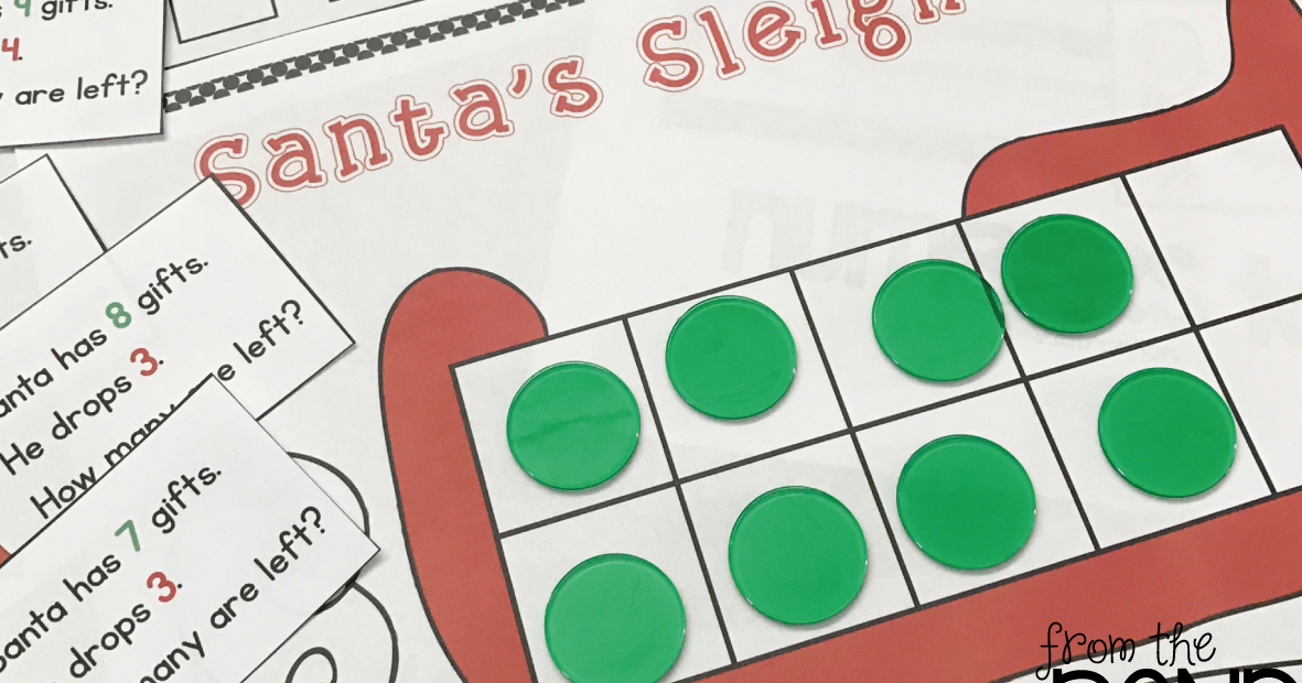 Free Christmas Subtraction Game | From the Pond