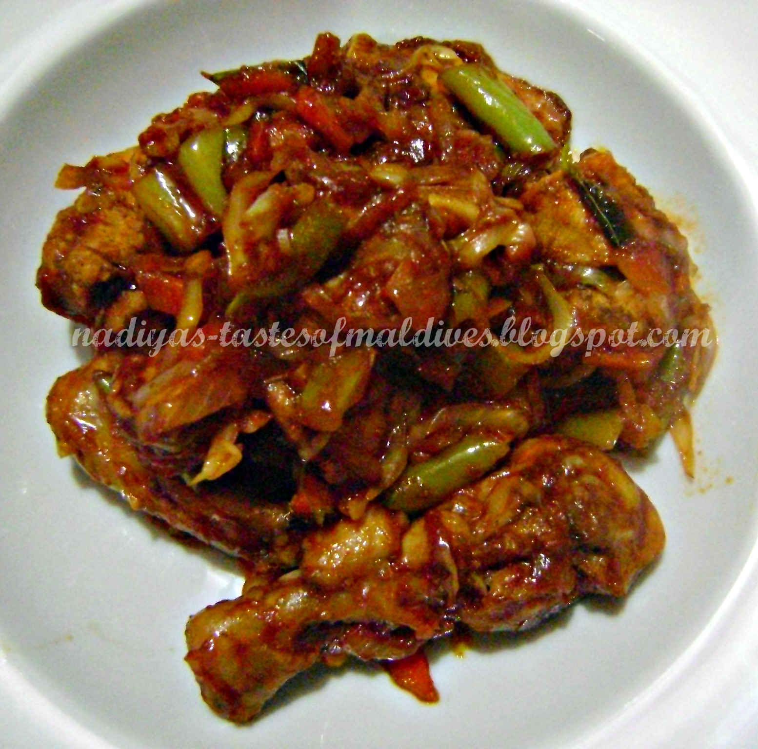 Nadiya's Tastes Of Maldives: Devilled chicken with canned pineapple