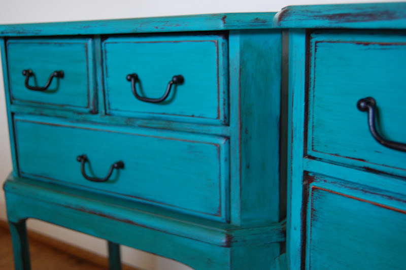Atlanta Shabby Chic: Turquoise Side Tables (SOLD)