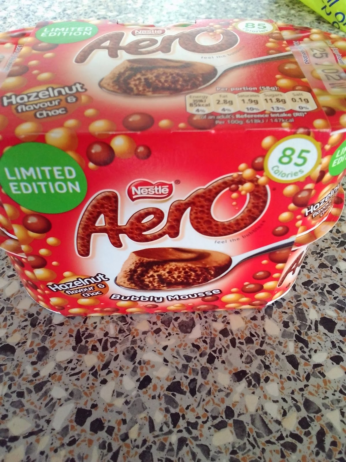 The Excited Eater: Aero Mousse Limited Edition Hazelnut Flavour