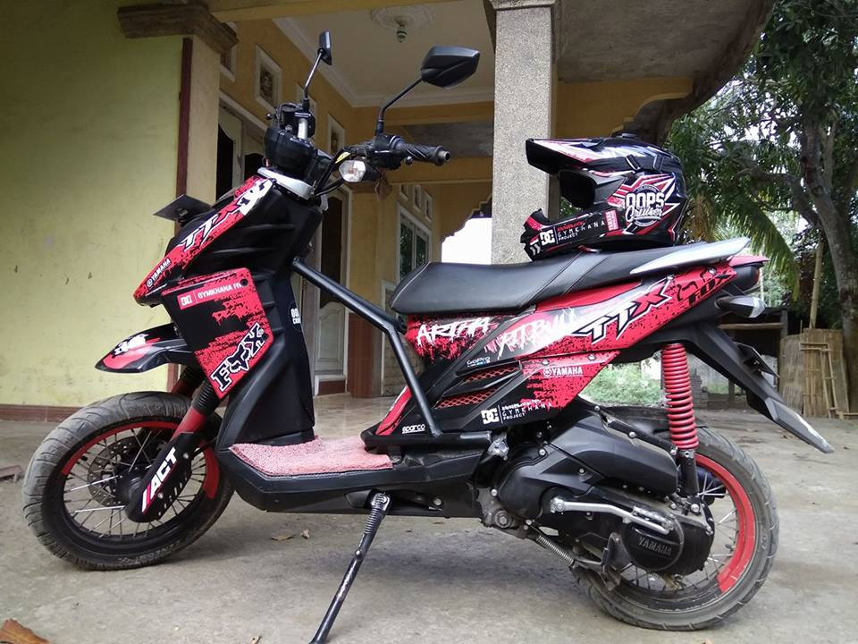 30 Gambar Modifikasi X Ride Ala Supermoto Paling Tangguh