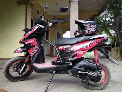 30 Gambar Modifikasi X Ride Ala Supermoto Paling Tangguh