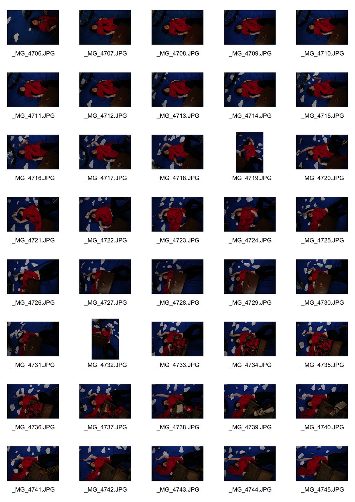 leanne blake: stop motion contact sheet