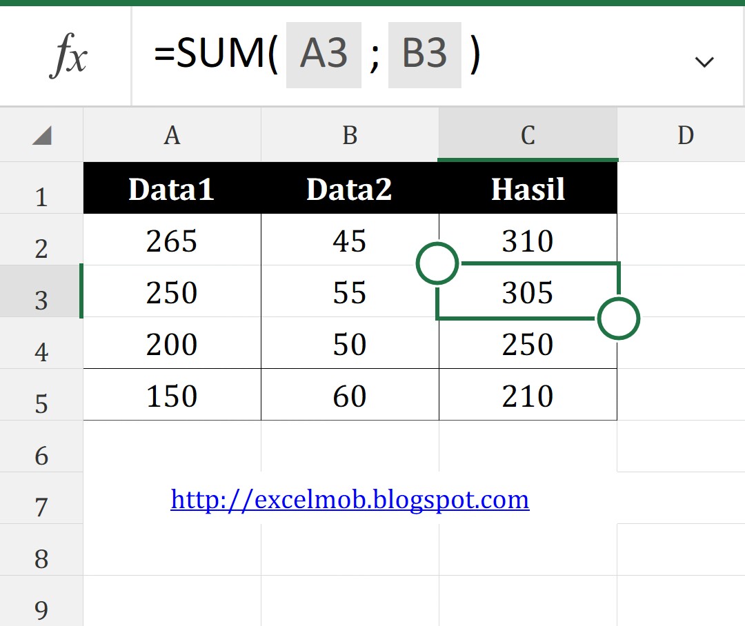 Rumus Perhitungan Di Microsoft Excel