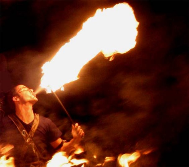Jithu: Unbelievable Daring Fire Breathing..