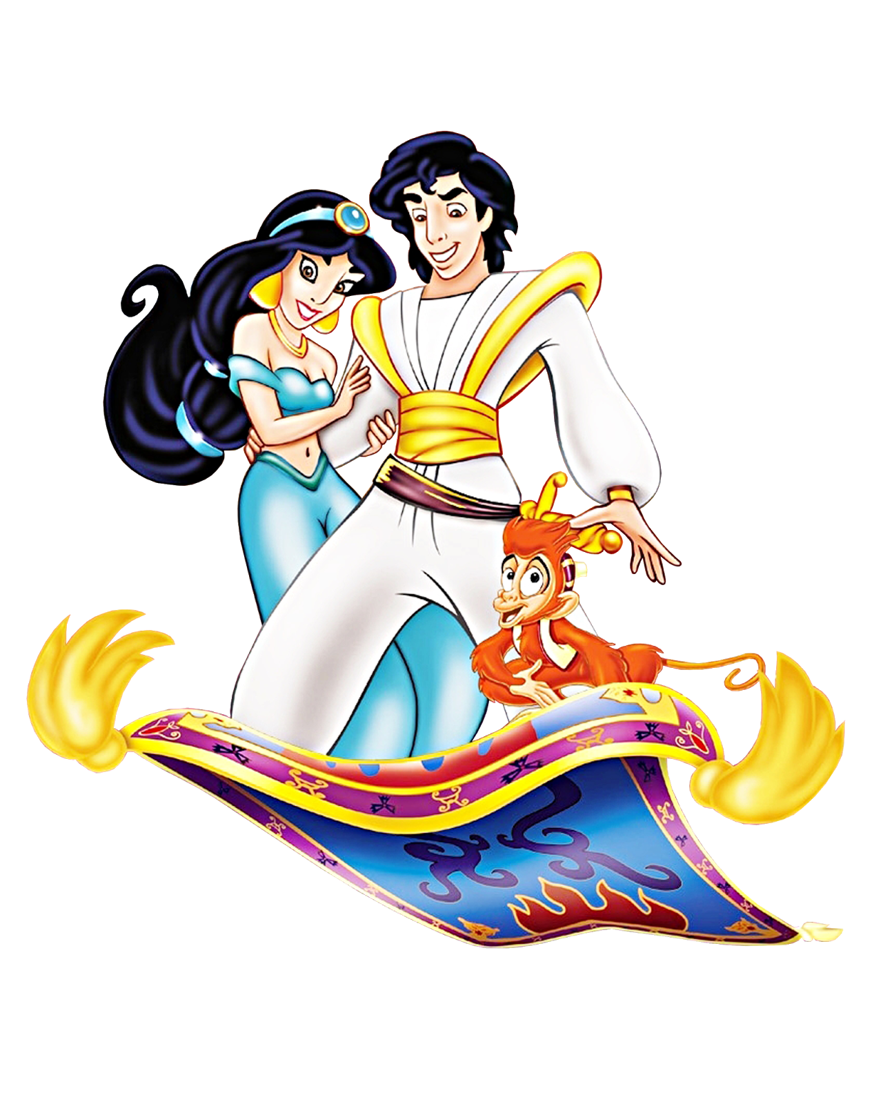 Taller de cliparts: Cliparts renovados de Aladdín y Jasmine