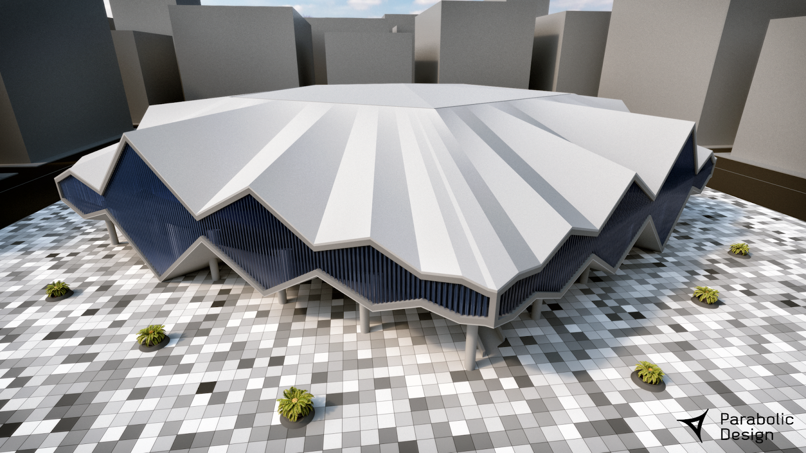 Parametric Design Study of Qatar National Library | Parabolic Design