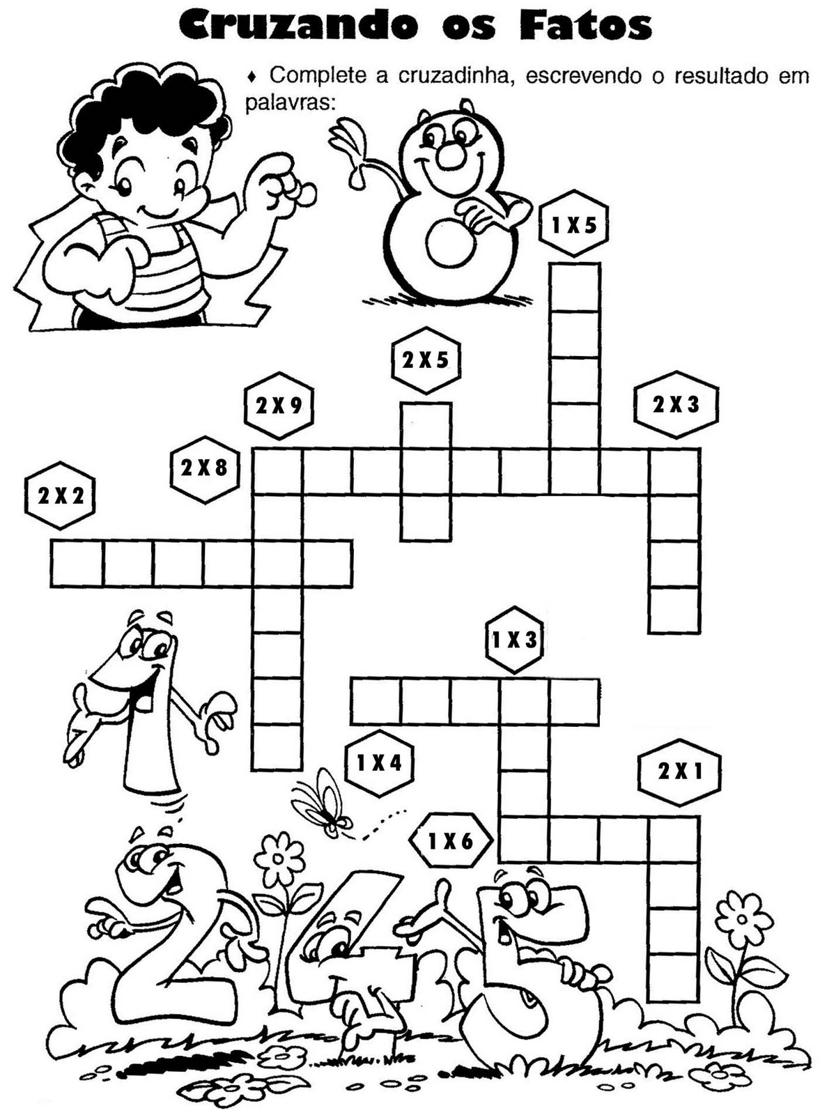 Cruzadinha De Matemática 3 Ano - BINKEDU