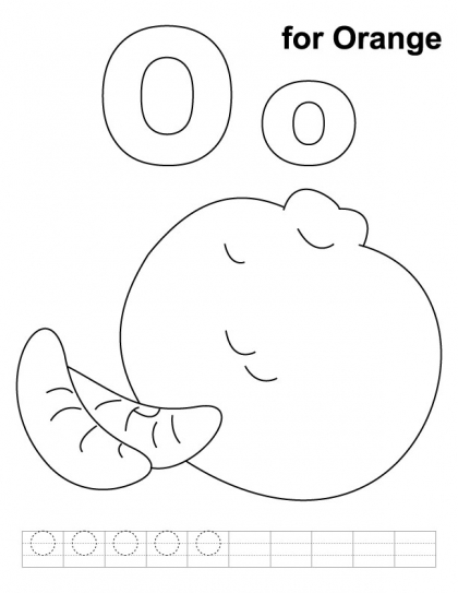 Letter Oo printable coloring pages | Kids coloring pages