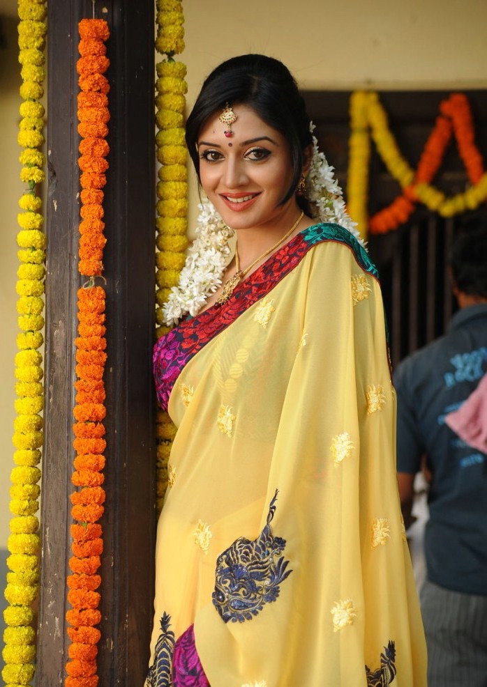 Beautiful Images: Vimala Raman In Yellow Saree