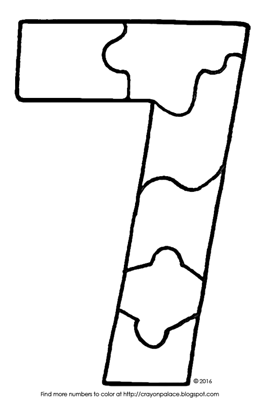 Crayon Palace: Puzzle Numbers: Seven