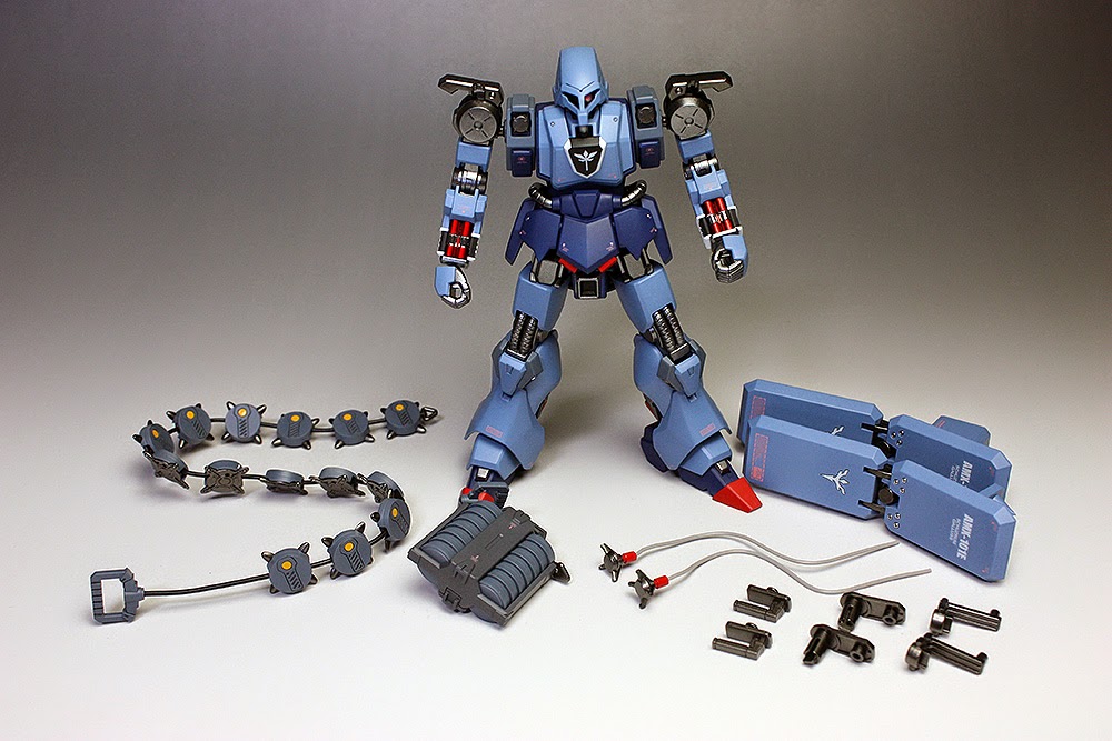 GUNDAM GUY: HGUC 1/144 AMX-101E Schuzrum Galluss - Painted Build
