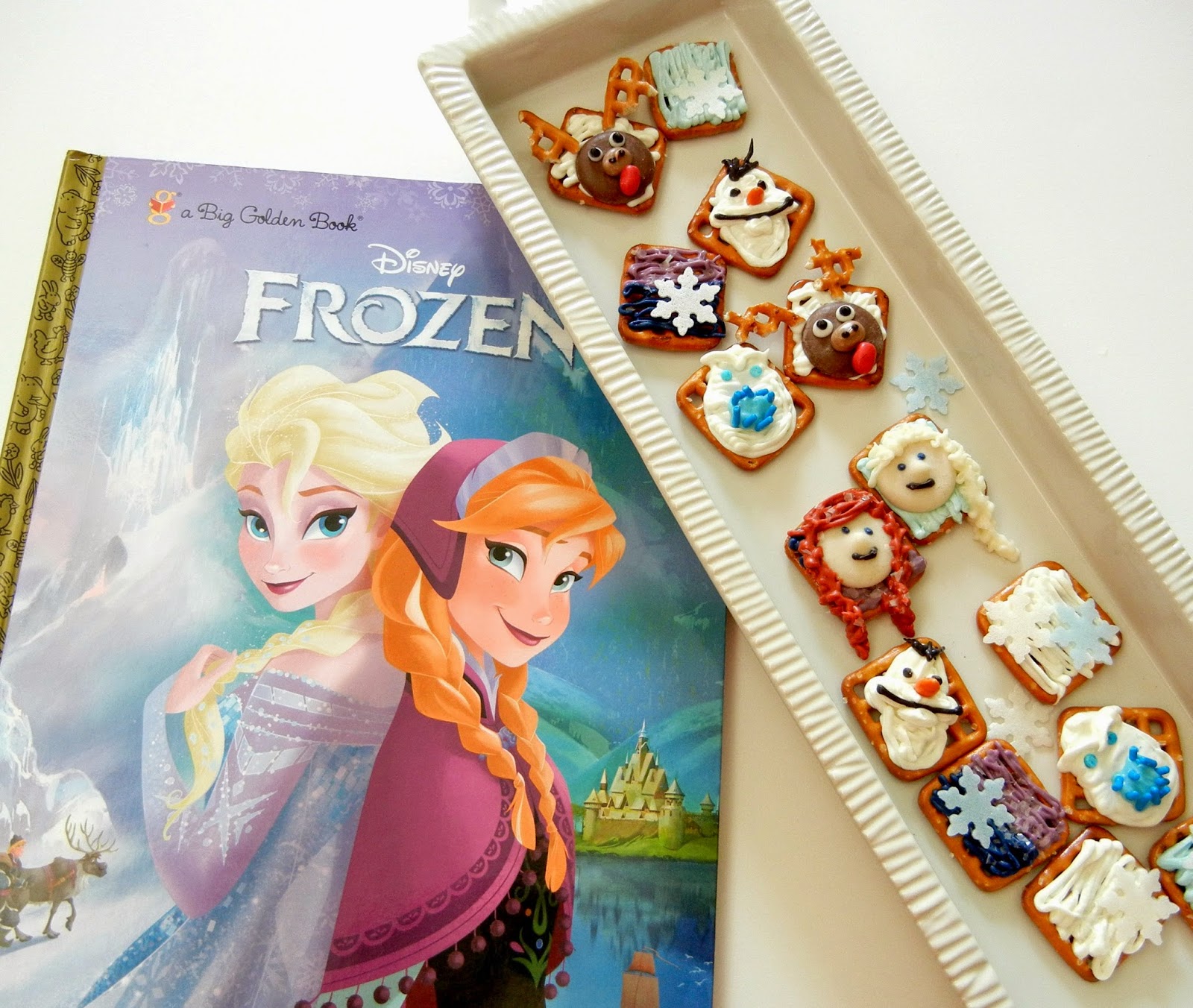 Sugar Swings! Serve Some: Disney's Frozen Character Pretzel Snacks