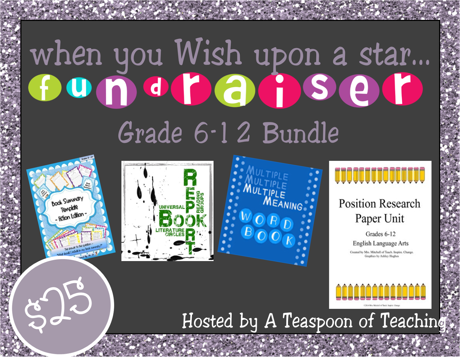 A Teaspoon of Teaching: Make a Wish Fundraiser Bundles and GIVEAWAY