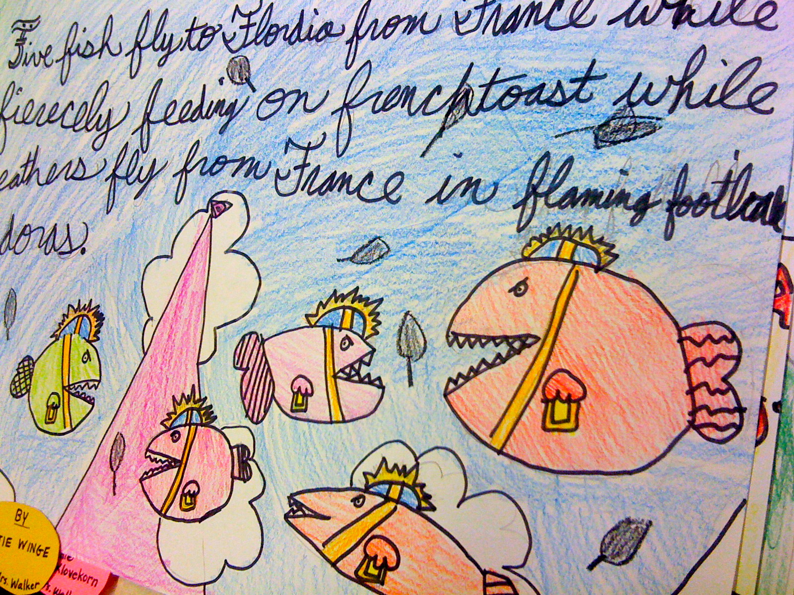 Coral vs. Salmon: Alliteration Illustrations