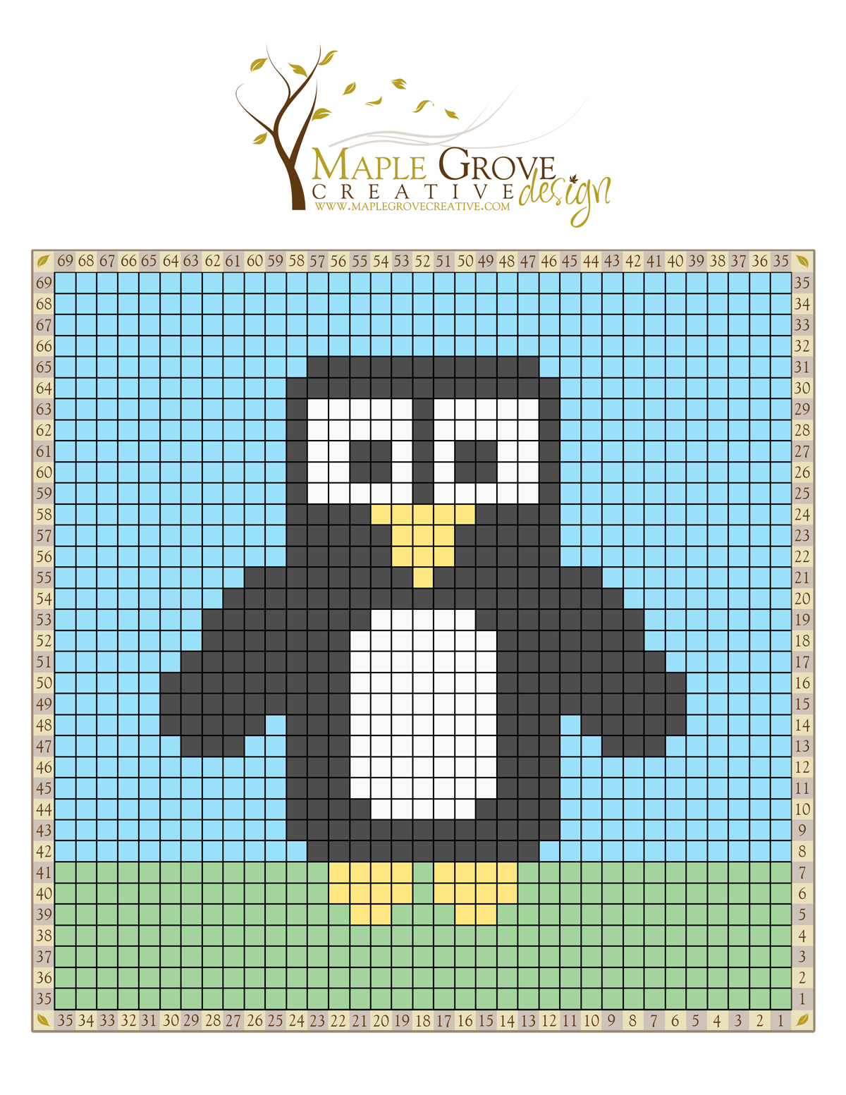 Freebie Friday - Penguin Graph | Maple Grove Creative Design