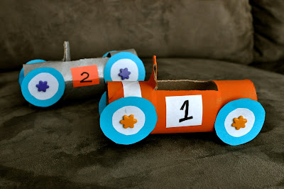 Toilet Paper Tube Cars | Munchkins and Mayhem