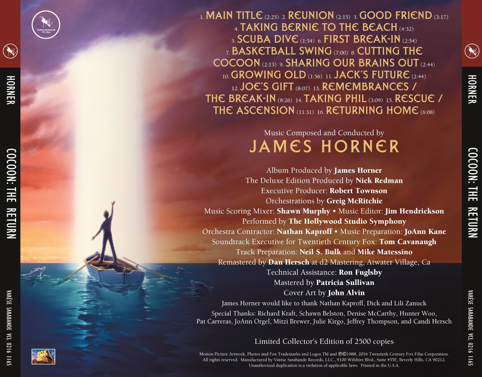 Music Of My Soul: James Horner-1988-Cocoon-The Return(Varèse Sarabande ...