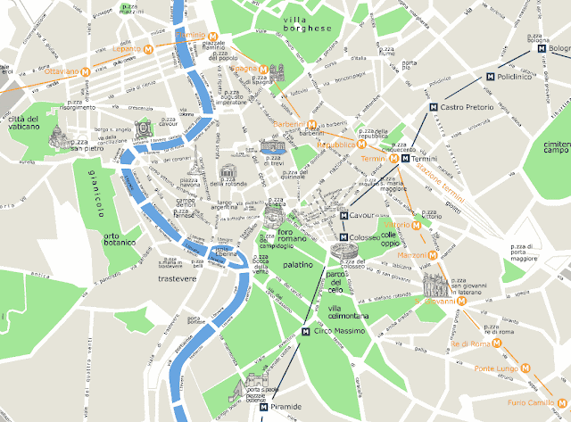 miratodoloquehacemos.viajes: Mapas de Roma y Florencia