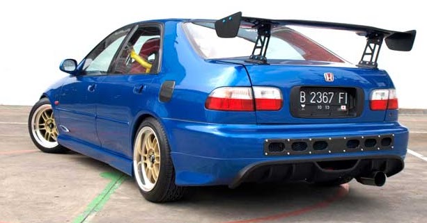 Inspirasi Keren Modifikasi Honda Civic Genio Warna Biru