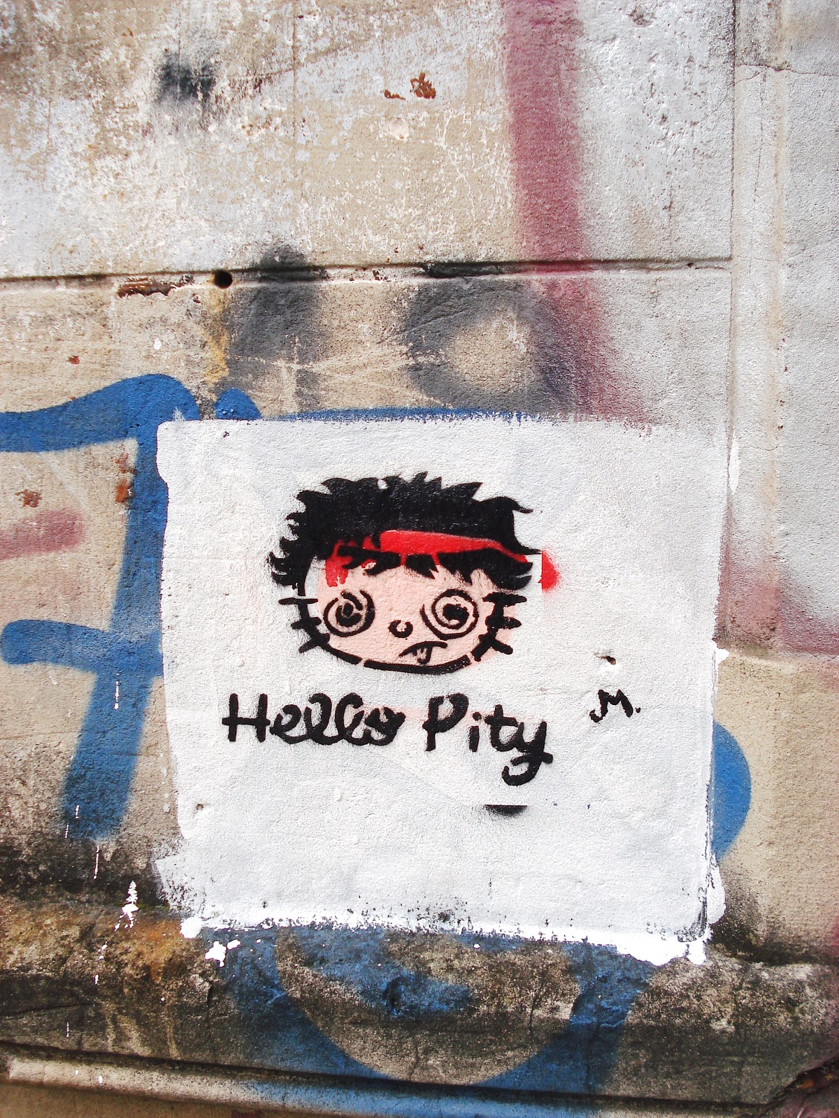 Cartoon Neros: HeLLO PitY. Vieja y loca stencil