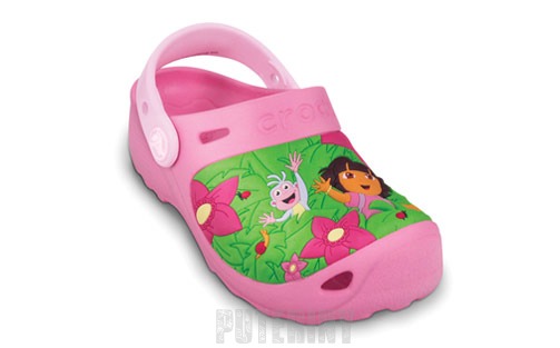 Pu3 CROCS COLLECTION LOVERS: Crocs Dora & Boots Jungle Custom Clog KIDS