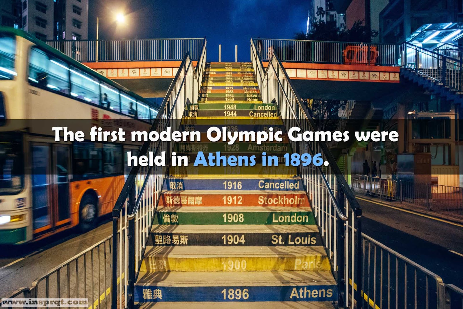 The first modern Olympic Games were held in Athens in 1896 ...