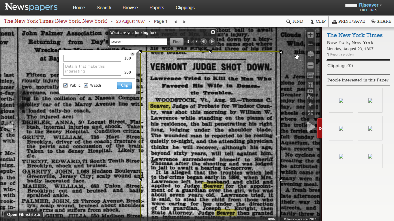 Genea-Musings: First Look at Newspapers.com Subscription Site