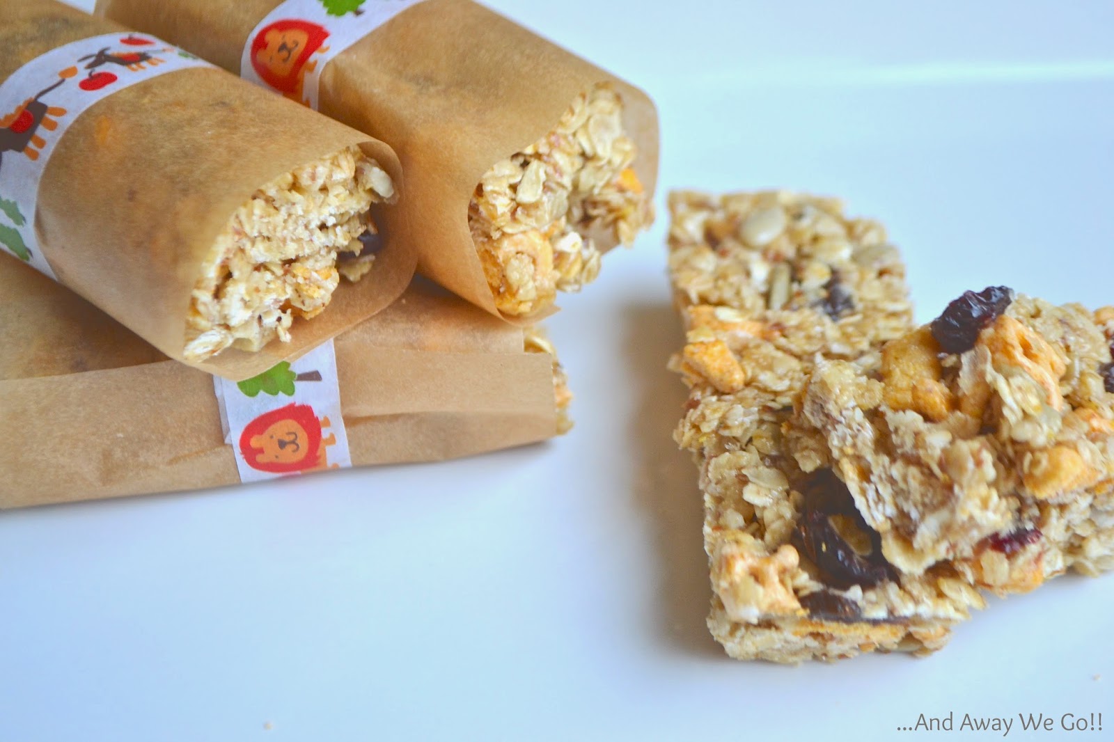 and away we go!: 5 minute granola bars...