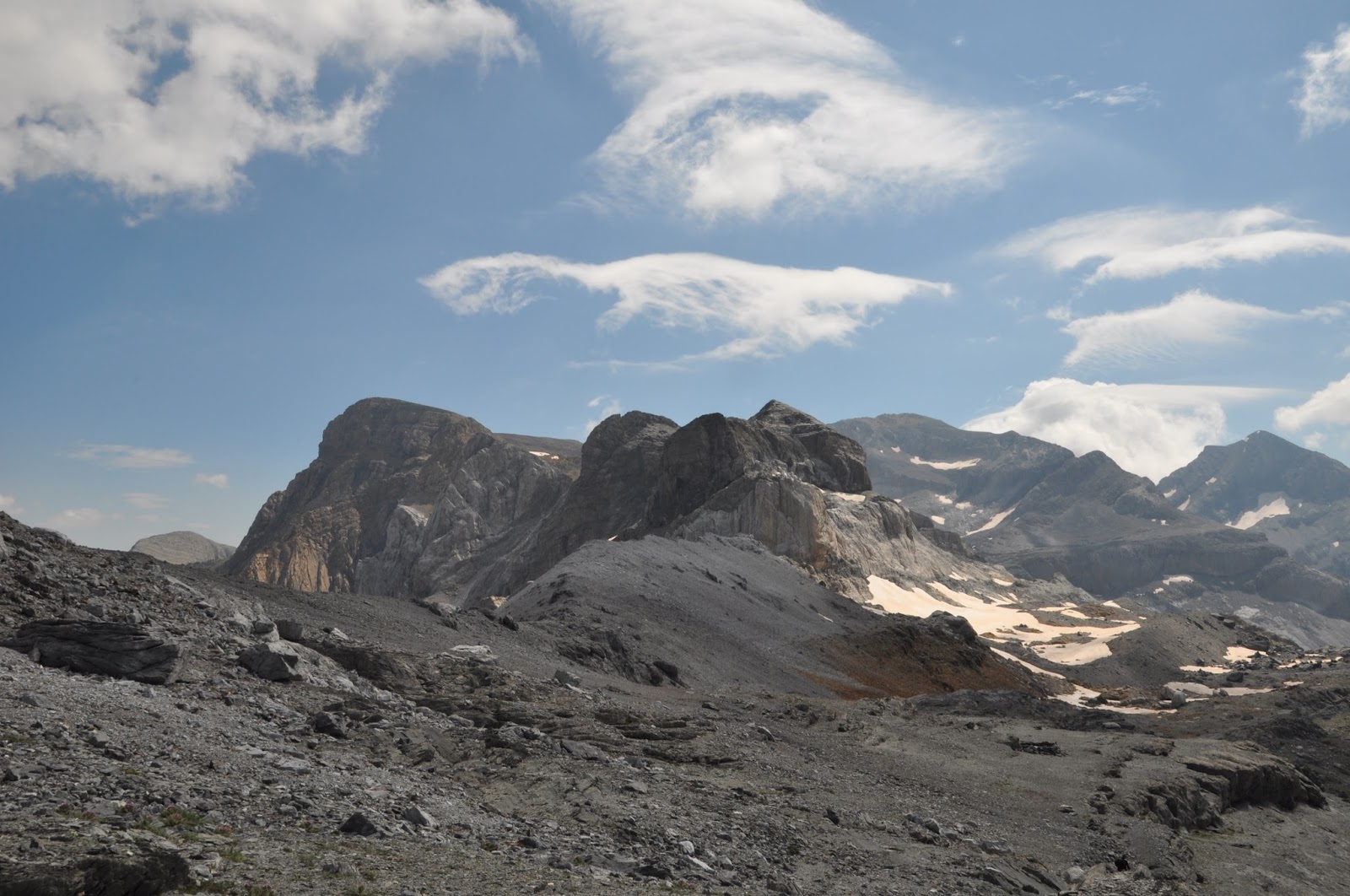 Tour du Marboré, 3009m, depuis le Col de Tentes.
