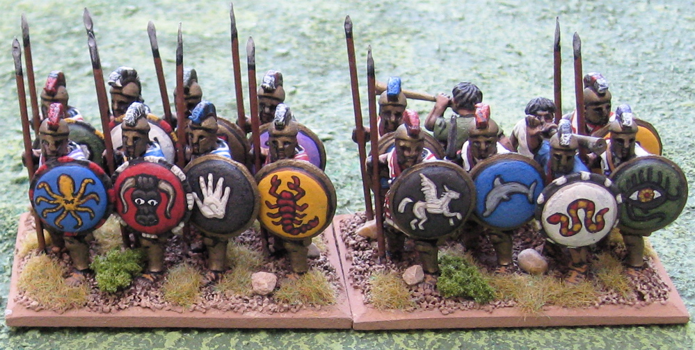 Analogue Hobbies: From TimB: 28mm Greek Hoplites (125 points)
