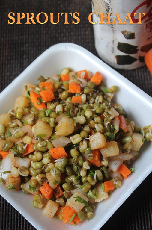 Moong Sprouts Chaat Recipe