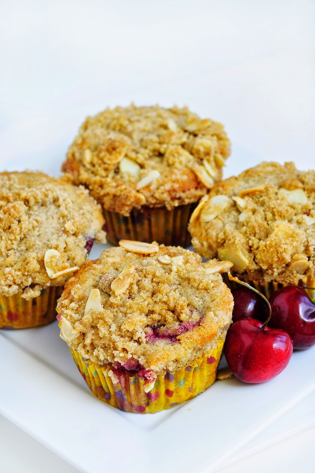 Simply Gourmet: Gluten Free Cherry Almond Muffins with Streusel Topping ...