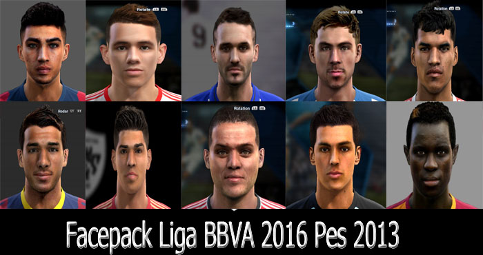 Facepack Liga BBVA ( v2 ) 2016 Pes 2013 | Actualizacion Pes 2013