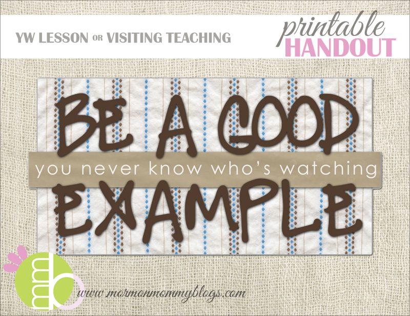 Lds Quotes On Being An Example. QuotesGram