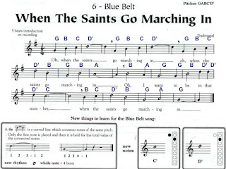 The Music Lady: Recorder Karate Music with Note Names