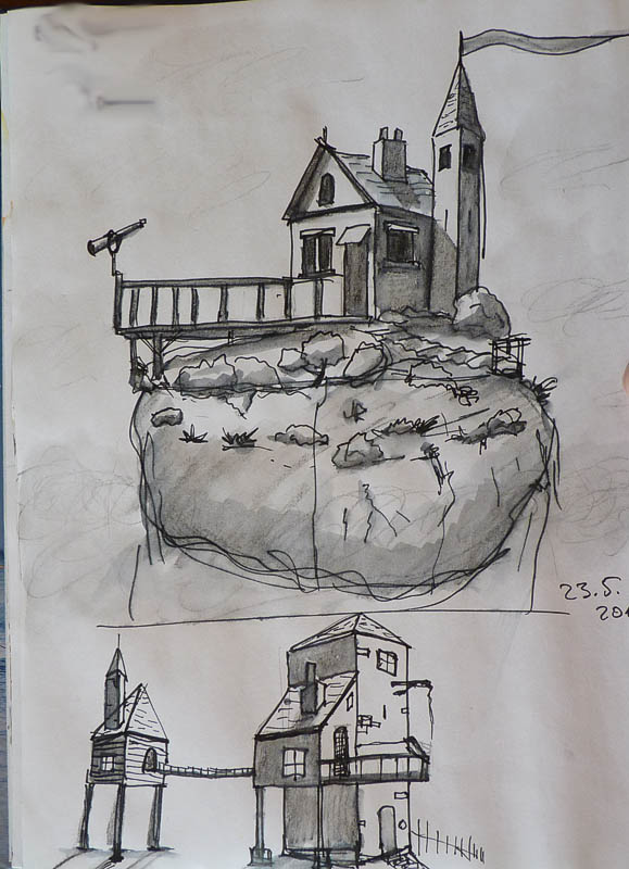 Smash Spring Art: Sketching with ink and watercolor